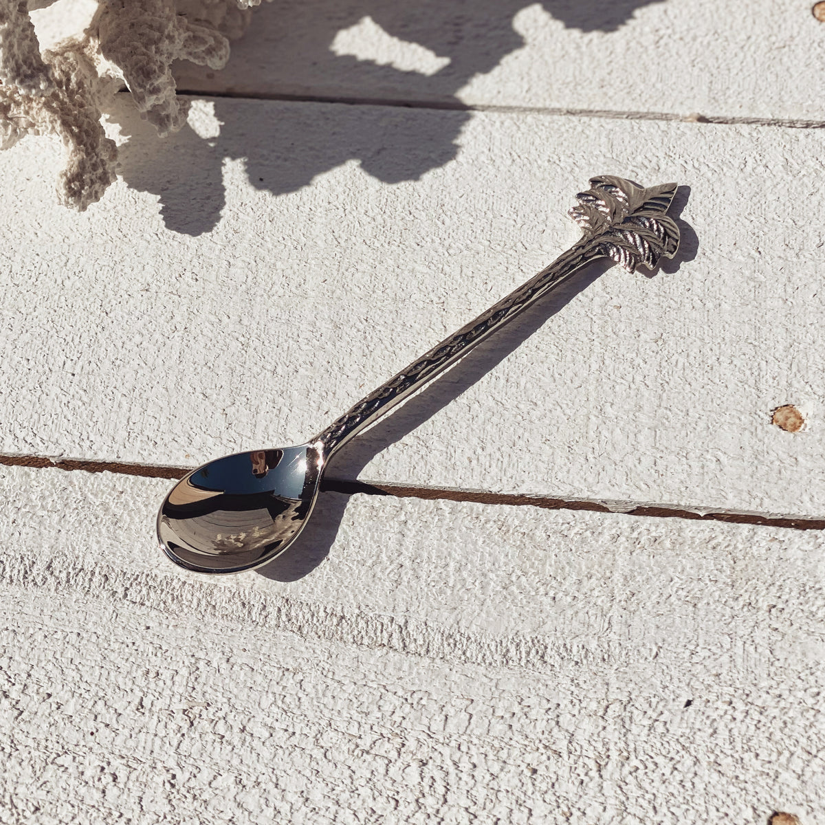 Palm Tree Spoon| Silver | Coastal | Home Tableware | Brisbane – saide