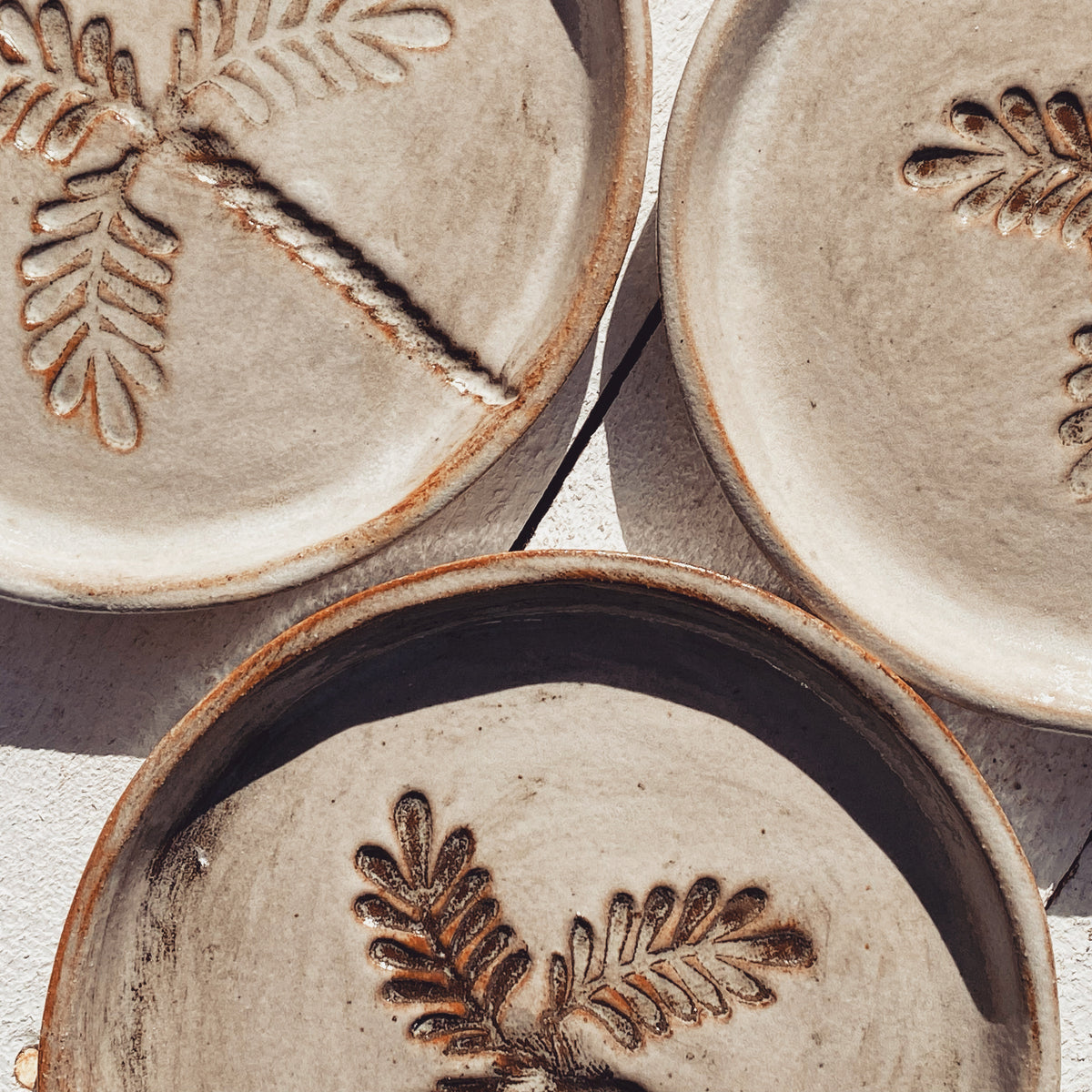 Palm Tree Ceramic Plate 15cm | Coastal | Organic | Handmade in ...