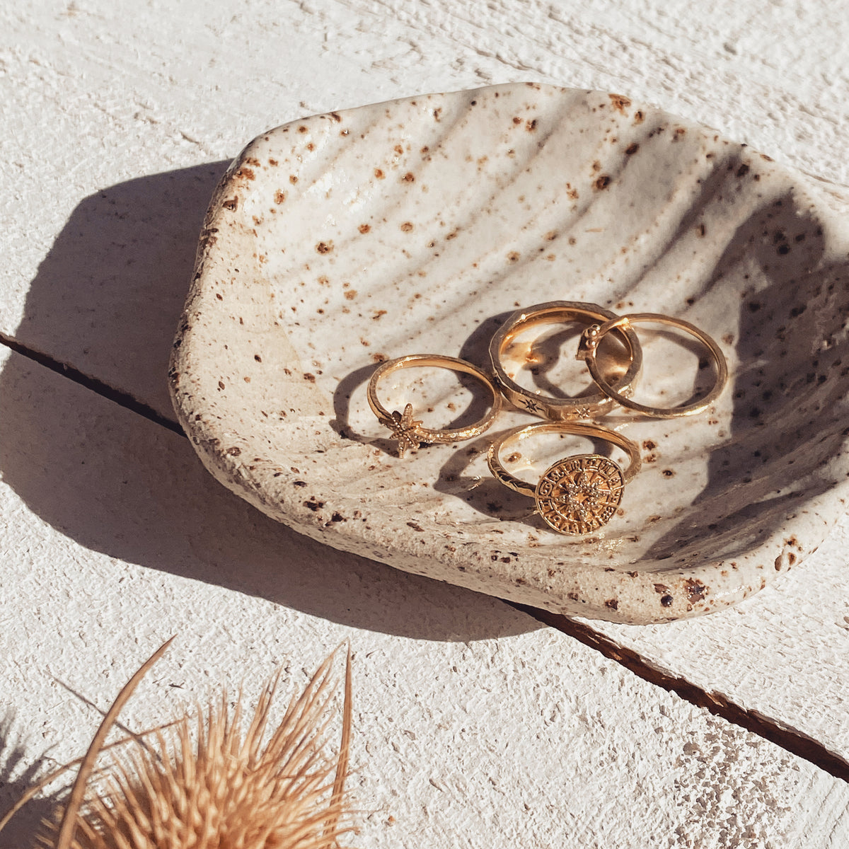 Soleil Seashell Ceramic Trinket Dish | Coastal | Handmade in Australia ...